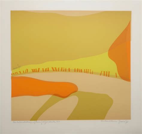 Harr Scheffer Harr Scheffer Lino Lentelandschap Verkocht