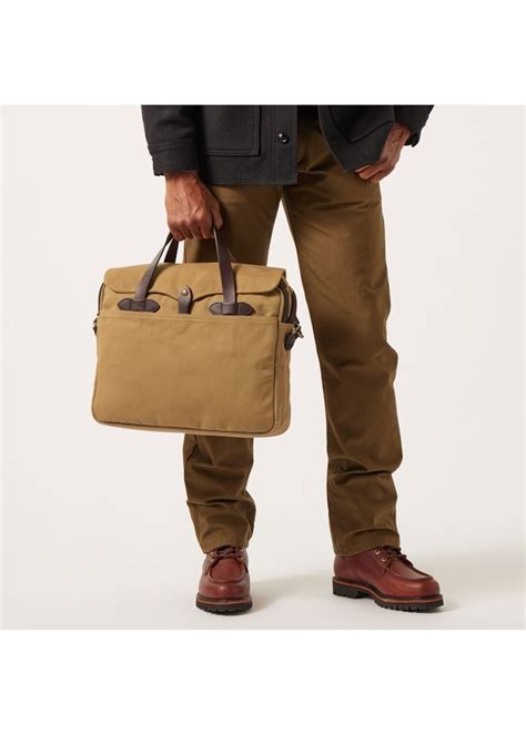 Buy Filson Tan Briefcase Classic Rugged Work Bag Hewlett And Dunn