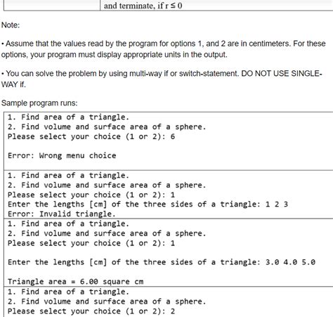 Solved Write An Interactive C Program That Displays The