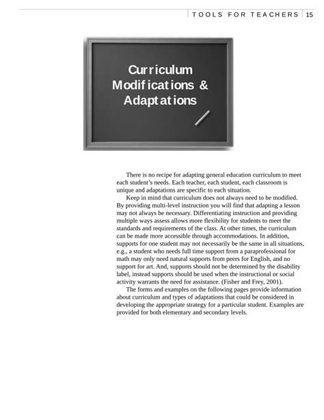 Pdf Curriculum Modifications And Adaptations Dokumentips