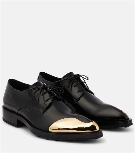 Embellished Leather Derby Shoes In Black Jil Sander Mytheresa