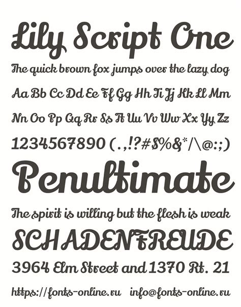 Lily Script One Font