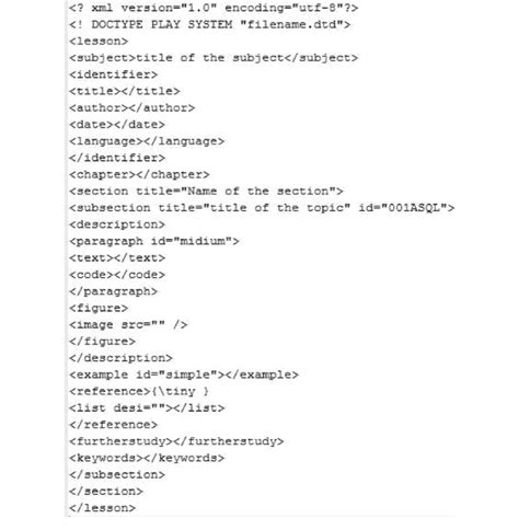 Basic Structure Of The XML File Download Scientific Diagram