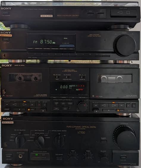 Full Sony Hifi Separates Stack And Speakers All Working Except Tape Deck £94 95 Picclick Uk