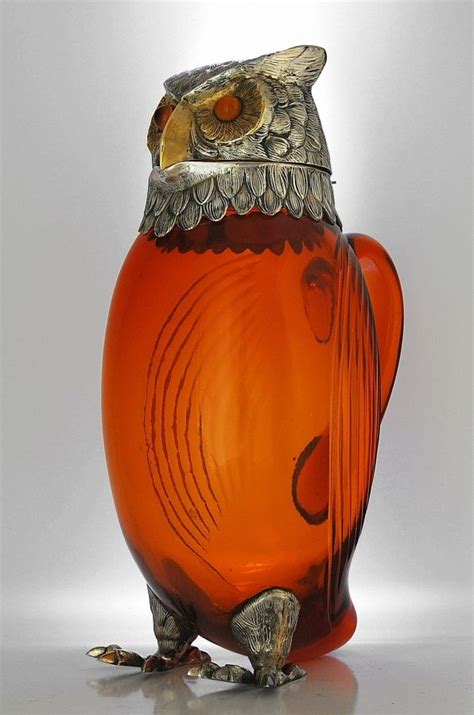 Silver Owl Spain 192530 Vintage Art Glass Silver Owl Vintage