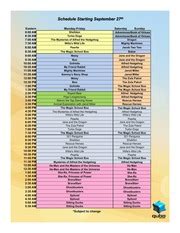 Qubo Schedule Sept 27 2010 Free Download Borrow And Streaming