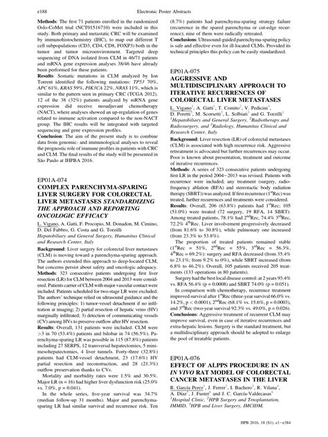 Pdf Effect Of Alpps Procedure In An In Vivo Rat Model Of Colorectal Cancer Metastases In The Liver