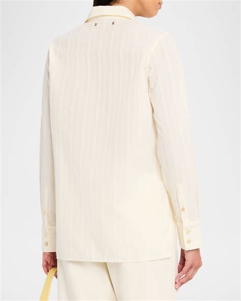 Golden Goose Journey Embroidered Button Front Shirt Neiman Marcus