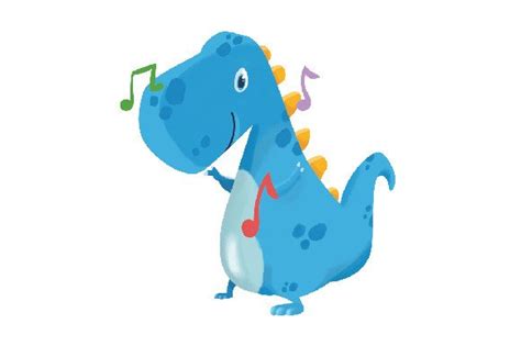 Dancing Dinosaur Svg Cut File By Creative Fabrica Crafts · Creative Fabrica