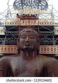 Gommateshwara Bahubali Statue Shravanabelagola Hassan District Stock