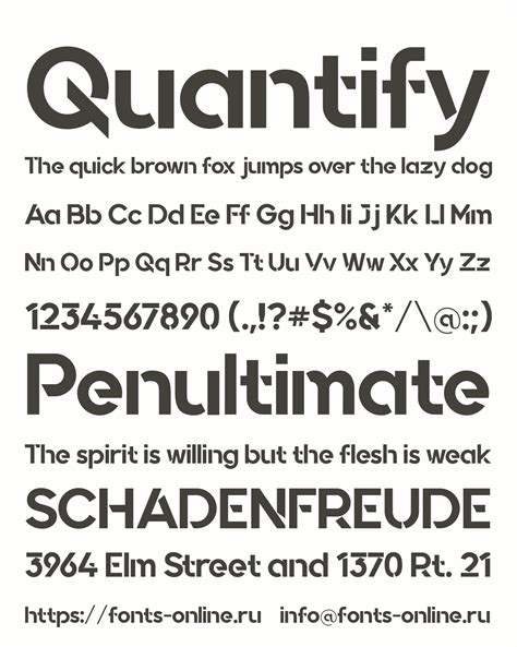 Quantify Font