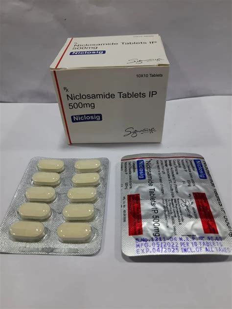 500mg Niclosig Niclosamide Tablets At ₹ 150strip Niclocide Tablet In