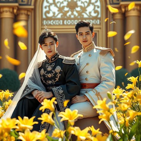 Royal Elegance Ai Generated Art Of Two Handsome Princes