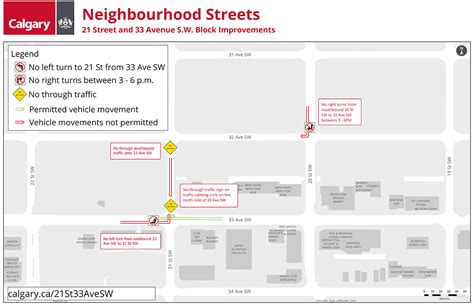 Neighbourhood Streets 21 St And 33 Ave Sw