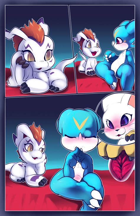 Rule 34 Absurd Res After Sex Anthro Bandai Namco Blush Comic Digimon