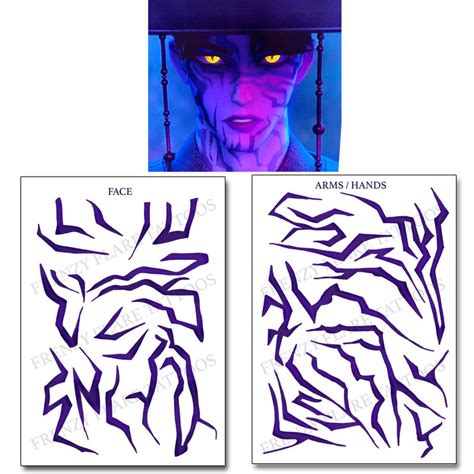 Kpop Demon Hunters Face Tattoos Etsy Schweiz