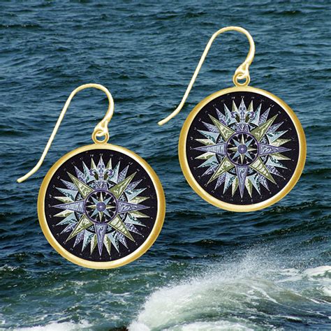 Compass Rose Pro Arte Small Pendant Lovell Designs Jewelry In Maine