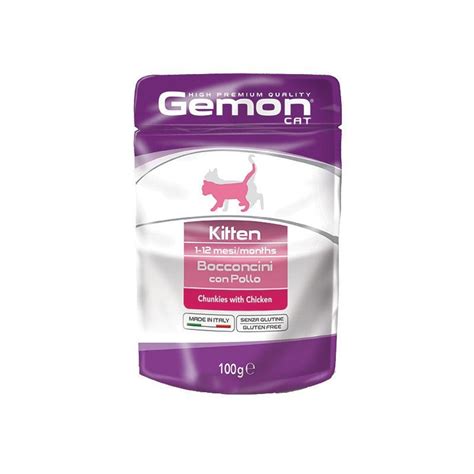 Gemon Kitten Konservai Kačiukams Su Vištiena 100g X 10vnt