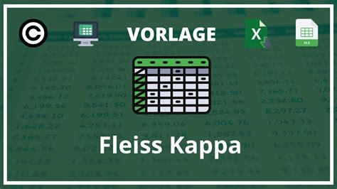 Fleiss Kappa Excel Vorlage