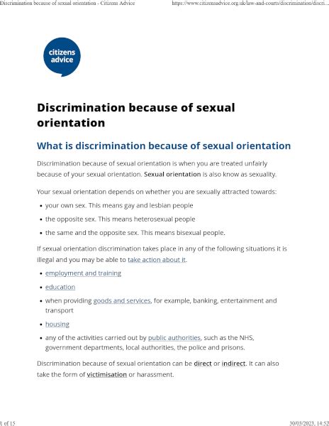 Discrimination Because Of Sexual Orientation Safe Ageing No