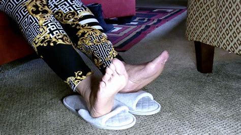 Ms Neecy Bare Soles And Toes Slipper Play After Work Foot Fetish