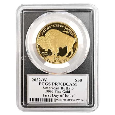 2022 W 1 Oz Gold Buffalo Pcgs Pf 70 Dcam Fdoi Paul C Balan