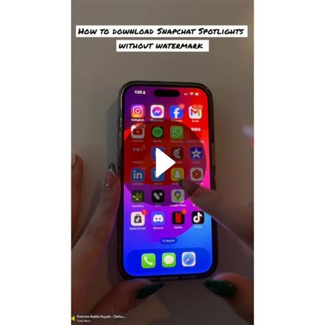 How To Download Snapchat Spotlights Without Watermark Spotlight On