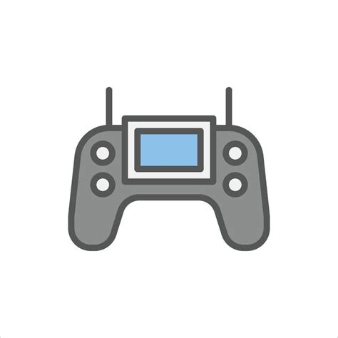 Controller With Display Filled Outline Icon Controller Display Color