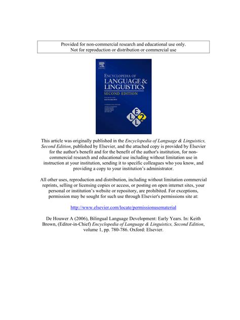 pdf bilingual language development early years