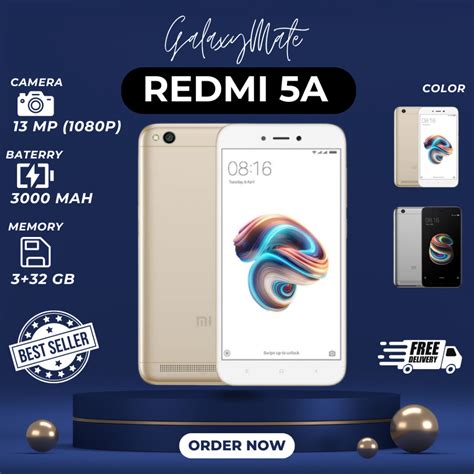 Jual XIAOMI REDMI 5A 3/32 GB FULLSET BARU GARANSI 1 TAHUN | Shopee ...