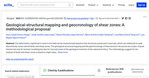 Geological Structural Mapping And Geocronology Of Shear Zones A