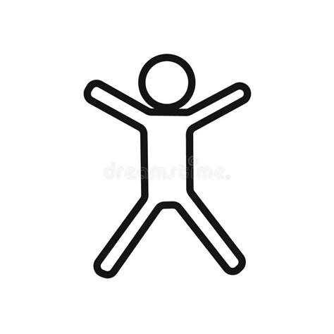 Fitness Exercise Icon Linear Vector Graphics Sign Stock Illustration