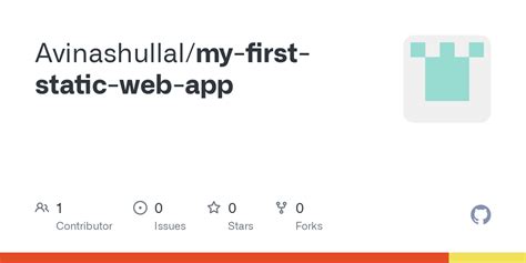 Github Avinashullal My First Static Web App