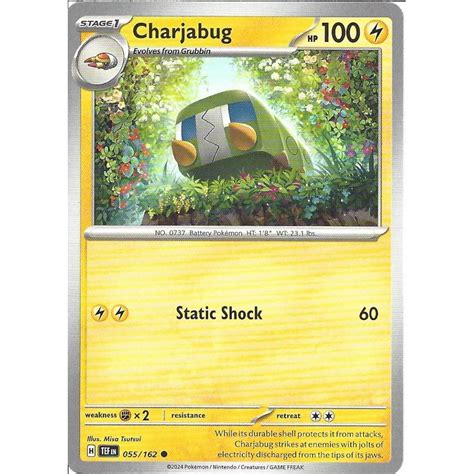 Pokemon Trading Card Game 055162 Charjabug Common Card Sv 05