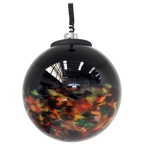 Murano Glass Globe Pendant Lamp At 1stdibs