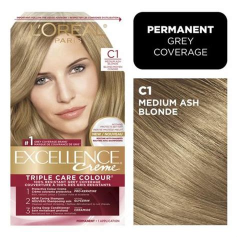 Loreal Medium Ash Blonde Excellence Creme Triple Protection Colour