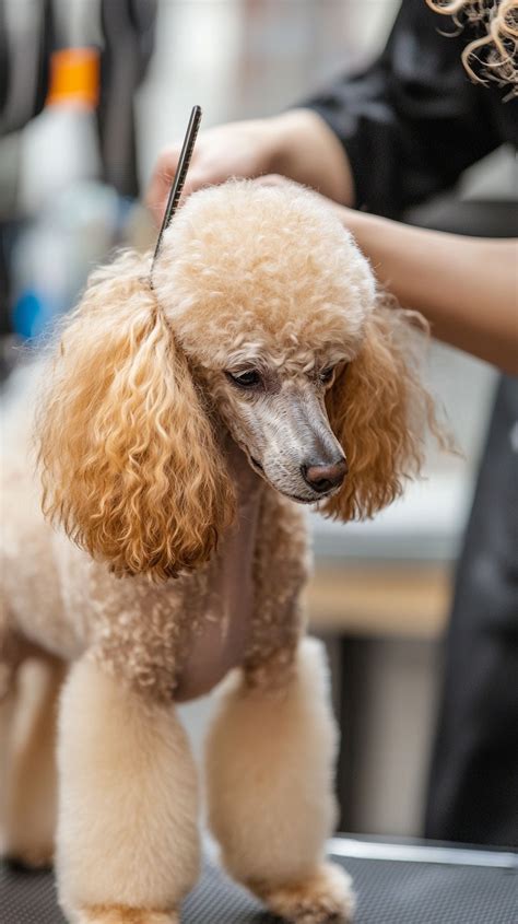 Free Groomed Poodle Standing Image Poodle Grooming Dog Download