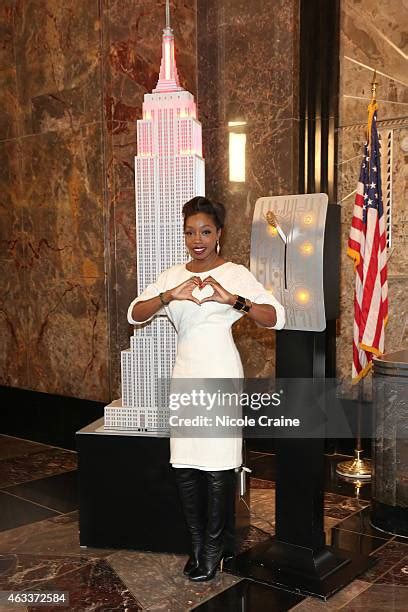 Estelle Visits The Empire State Building To Celebrate The Release Of