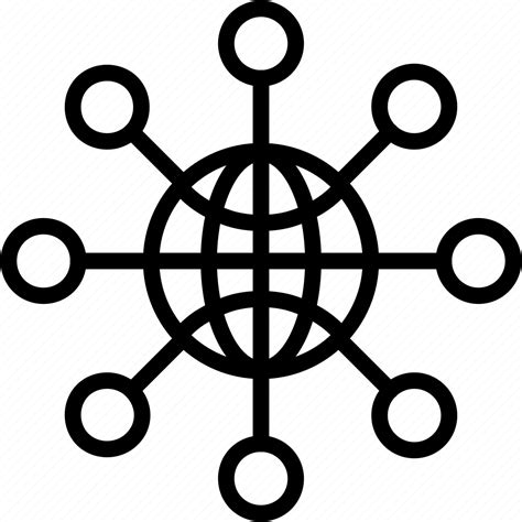 Data Communication Network Domain Globe Internet Online Icon Download On Iconfinder