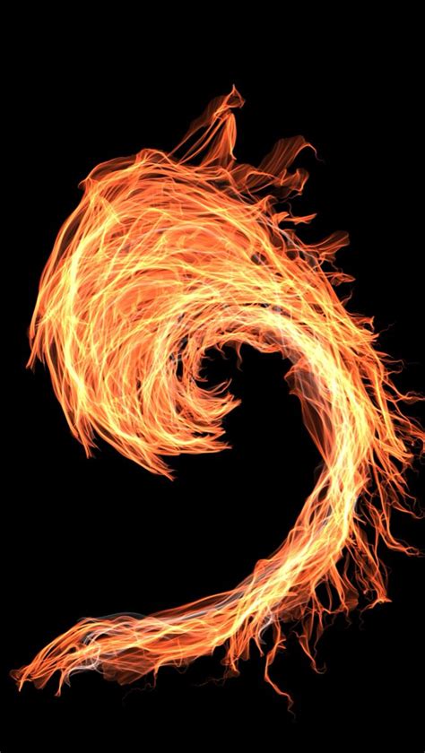 Flame Wave Digital Art