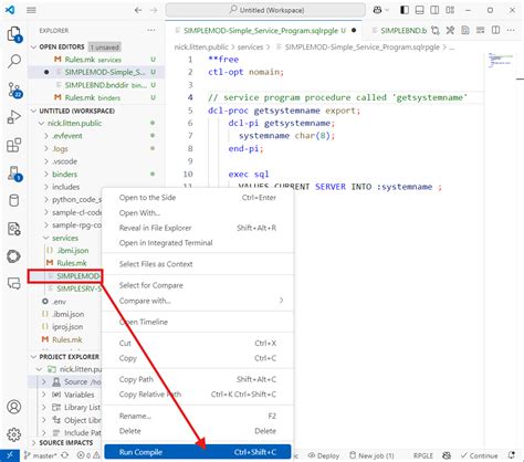 Vs Code And Service Programs Nick Litten Ibm I As400 Iseries Software Developer