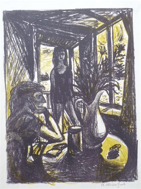 Theo Kurpershoek Theo Kurpershoek Kleurenlitho Twee Vrouwen In