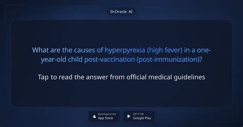 What Are The Causes Of Hyperpyrexia High Fever In A One Year Old