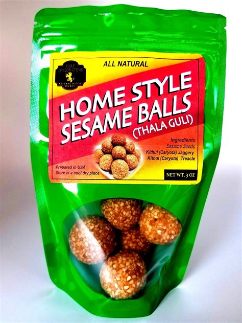 All Natural Home Stlyle Sesame Balls Thala Guli 5oz