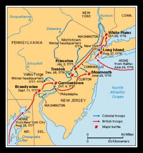 Revolutionary War Map Printable