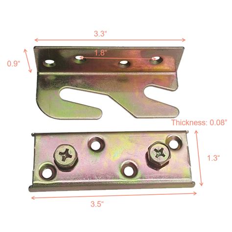 8 Set Bed Rail Brackets Screws Included Vadania Hardware Ca