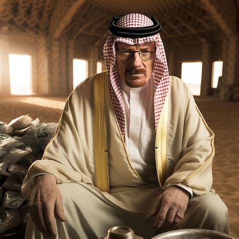 Premium Ai Image Breaking Bad Of Walter White In Saudi Clothing