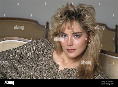 The American Actress Sharon Stone Portrait Taken At The Deauville