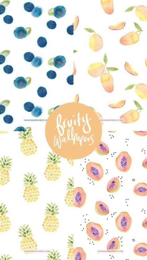 Watercolor Fruit Wallpapers Top Free Watercolor Fruit Backgrounds