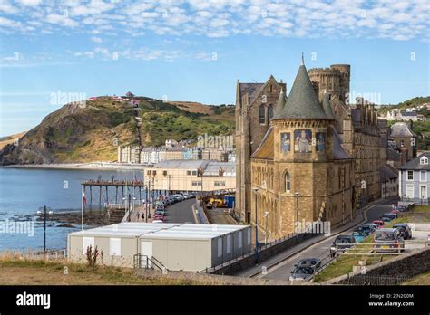 A View Of Aberystwyth The Old College Pier Promenade And Funicular